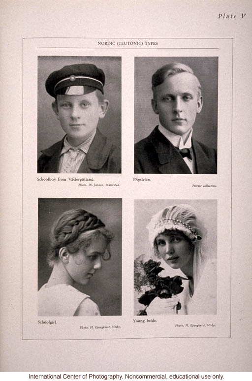 The Swedish Nation, "Folk and Race-Types" (Nordic, mixed-race, Finnish ...