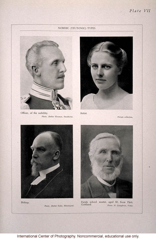 The Swedish Nation, "Folk and Race-Types" (Nordic, mixed-race, Finnish ...