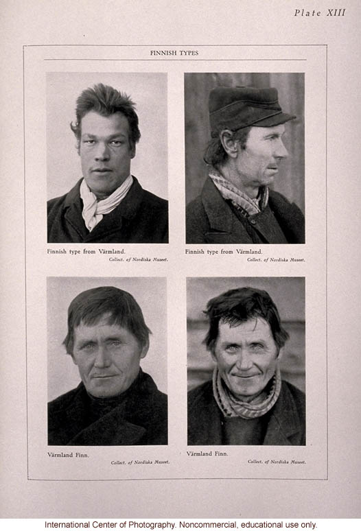 The Swedish Nation, "Folk and Race-Types" (Nordic, mixed-race, Finnish ...