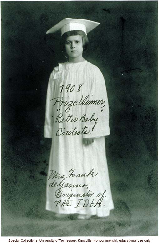 "1908 Prize Winner, "Better Baby' Contests. Mrs. Frank deGarmo ...